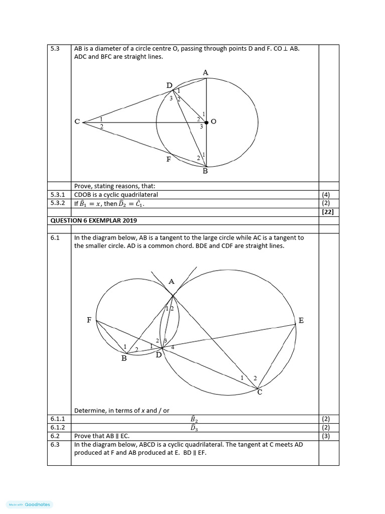 JT Summer School 2020 - Euclidean Geometry Worksheet | PDF
