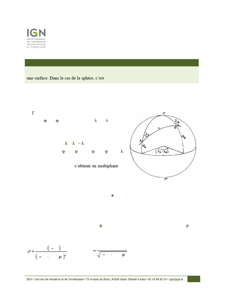 Calcul de distance sur sphère | PDF | Sphère | Rayon (géométrie)