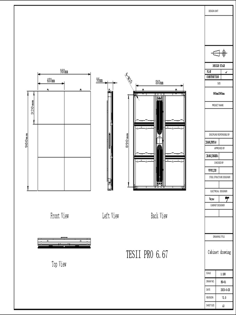 Lentera PRO-S Cabinet Drawing | PDF