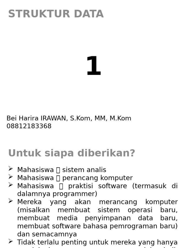 Pengantar Struktur Data | PDF