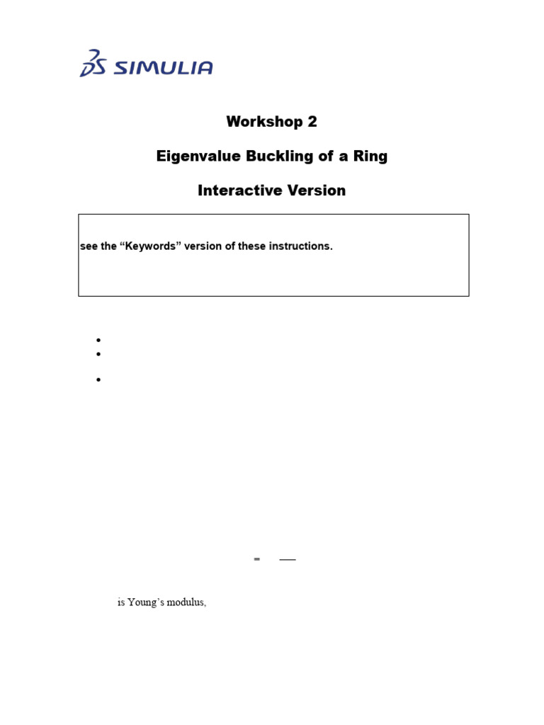 Eigenvalue Buckling Analysis of Rings | PDF | Buckling | Eigenvalues ...