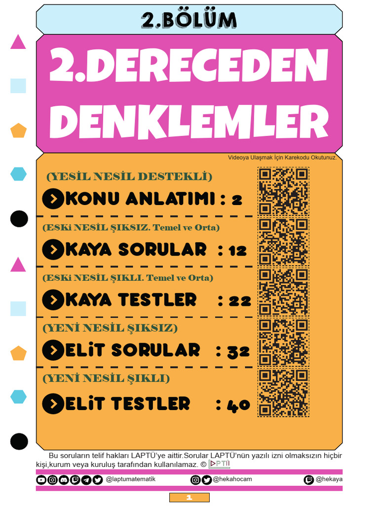2 - 2.dereceden Denklemler | PDF