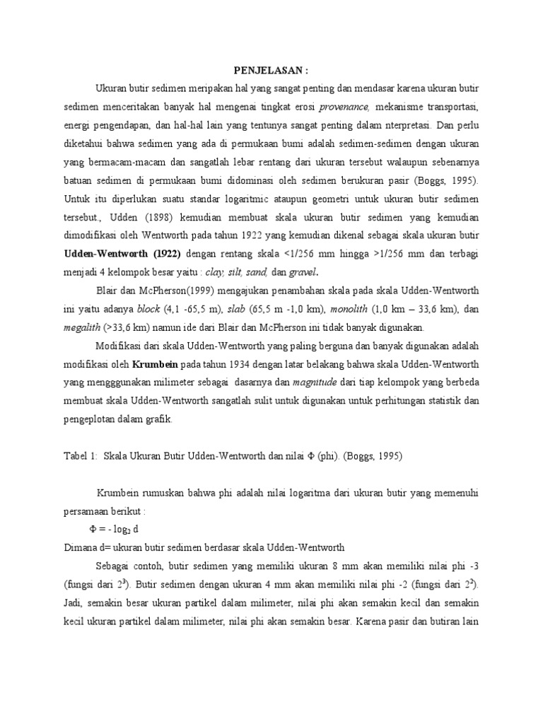 PENJELASAN Ukuran Butir | PDF