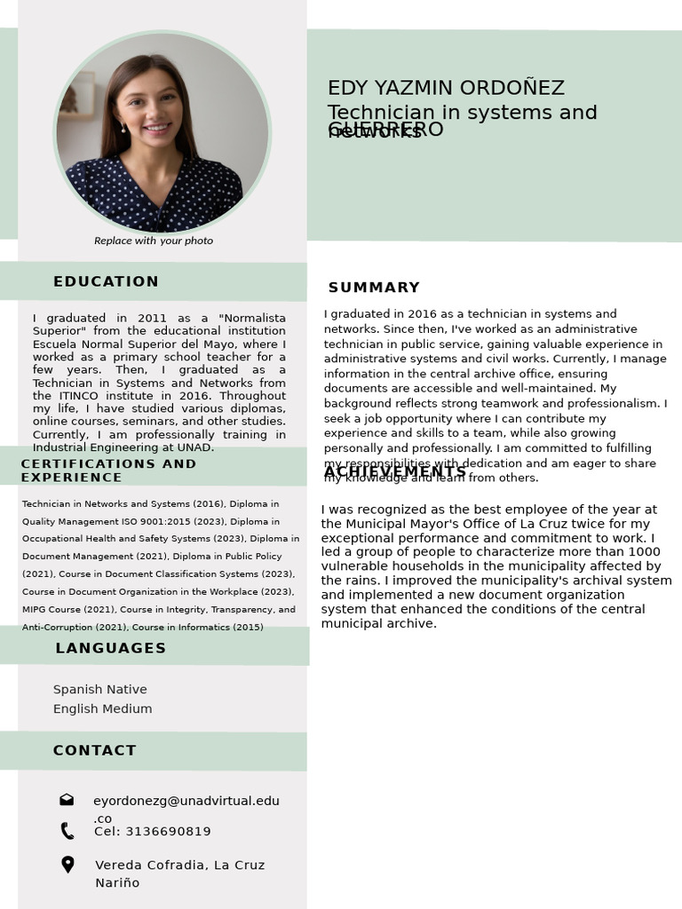 TASK 2 - This Is My Life - Currículum Vitae CV - TEMPLATE | PDF | Business