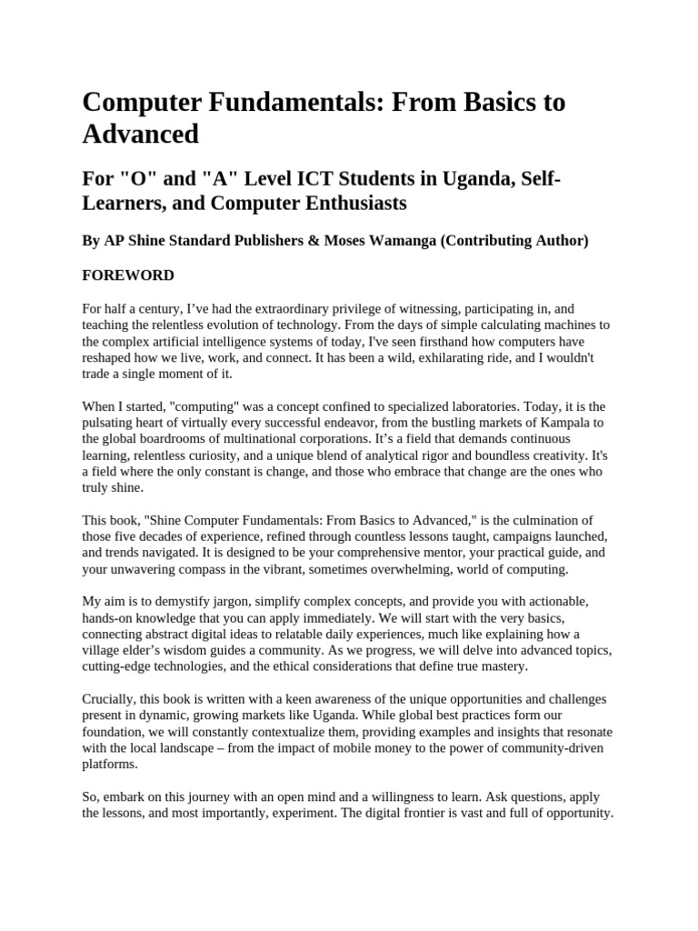 Computer Fundamentals | PDF | Computer Data Storage | Educational Technology