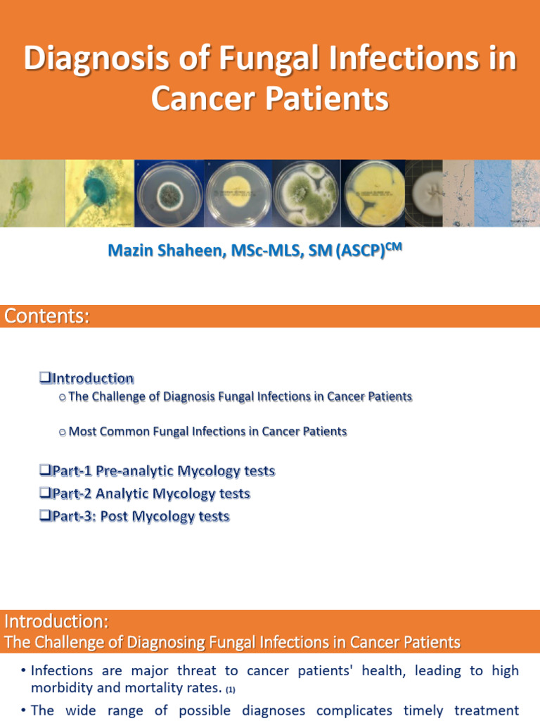Diagnosis of Fungal Infections in Cancer Patients | PDF | Infection ...
