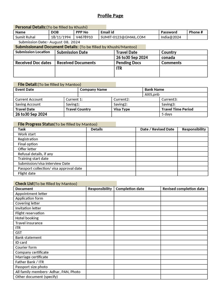 Sumit RuhalProfile Page - Final | PDF