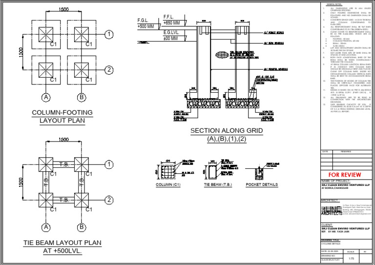 Ce Cyclone Sub-Str - Details | PDF | Beam (Structure) | Column