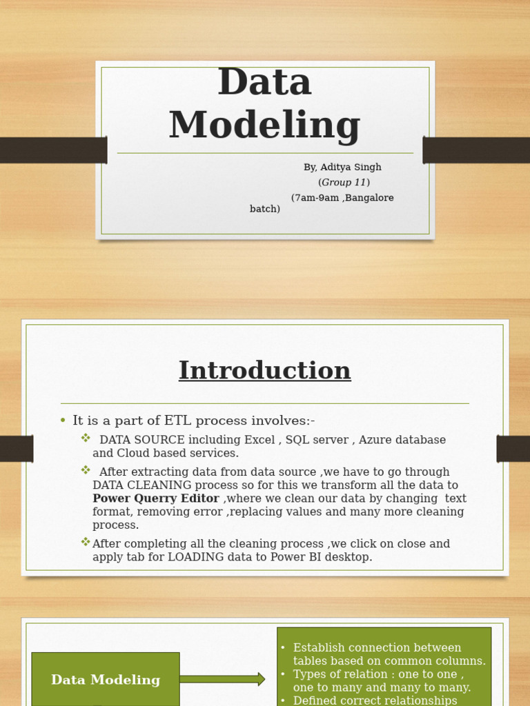 Data Modeling in Power BI Overview | PDF | Table (Database ...