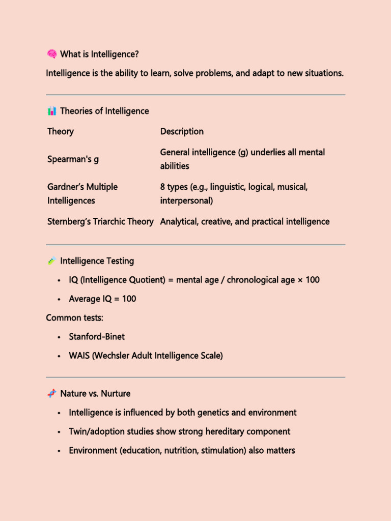 Psychology Lesson 8 | PDF