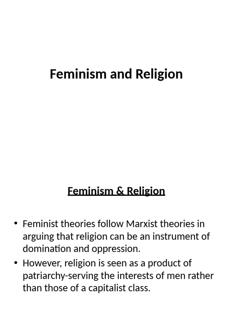Feminism's Critique of Religion's Patriarchy | PDF | Feminism | Gender ...