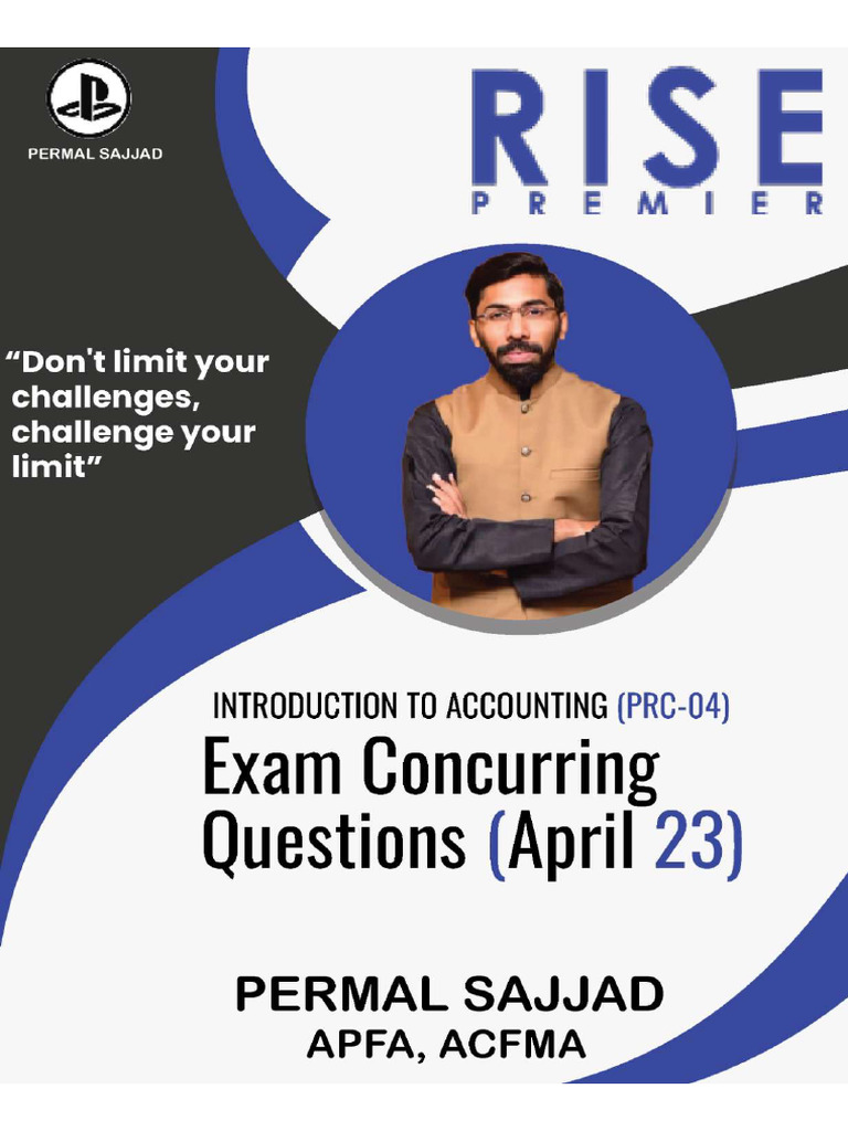 ITA Questions April 23 by Permal Sajjad | PDF
