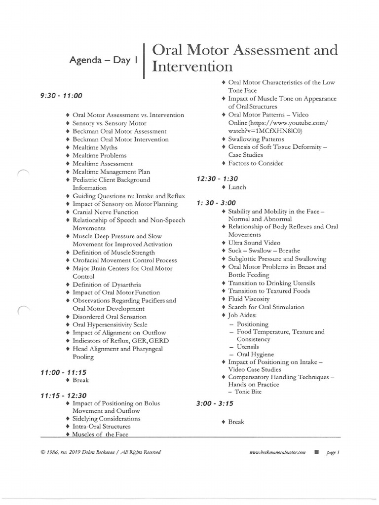 Beckman Oralmotor | PDF