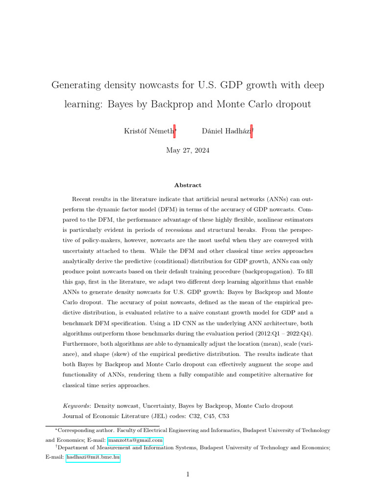 2024 - Mô Hình Nhân Tố Động, Dự Báo Tức Thời GDP | PDF | Bayesian Inference | Probability ...