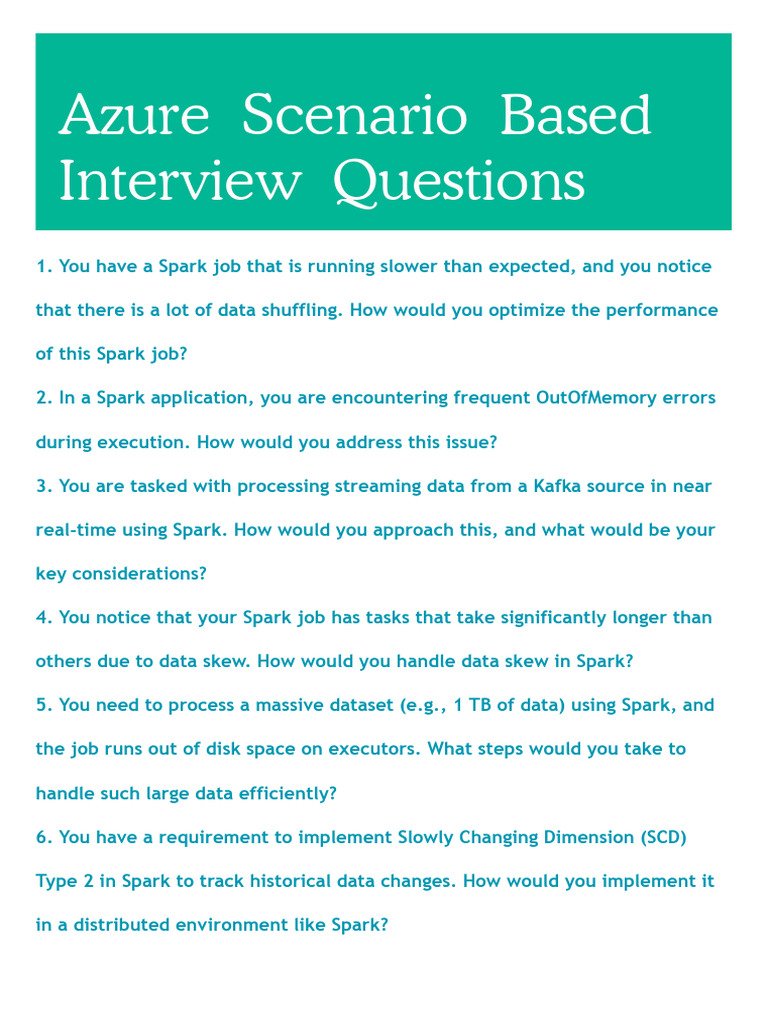Azure Data Engineer Interview Questions | PDF
