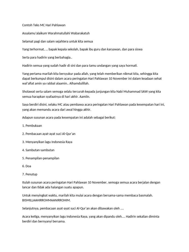 Contoh Teks MC-WPS Office | PDF