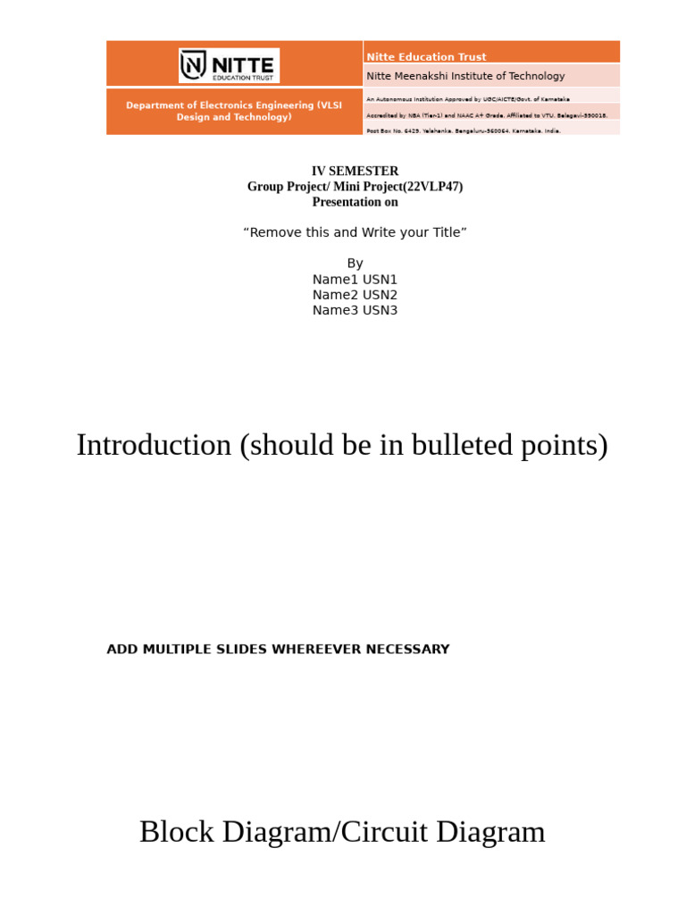 Mini Project Presentation Template | PDF