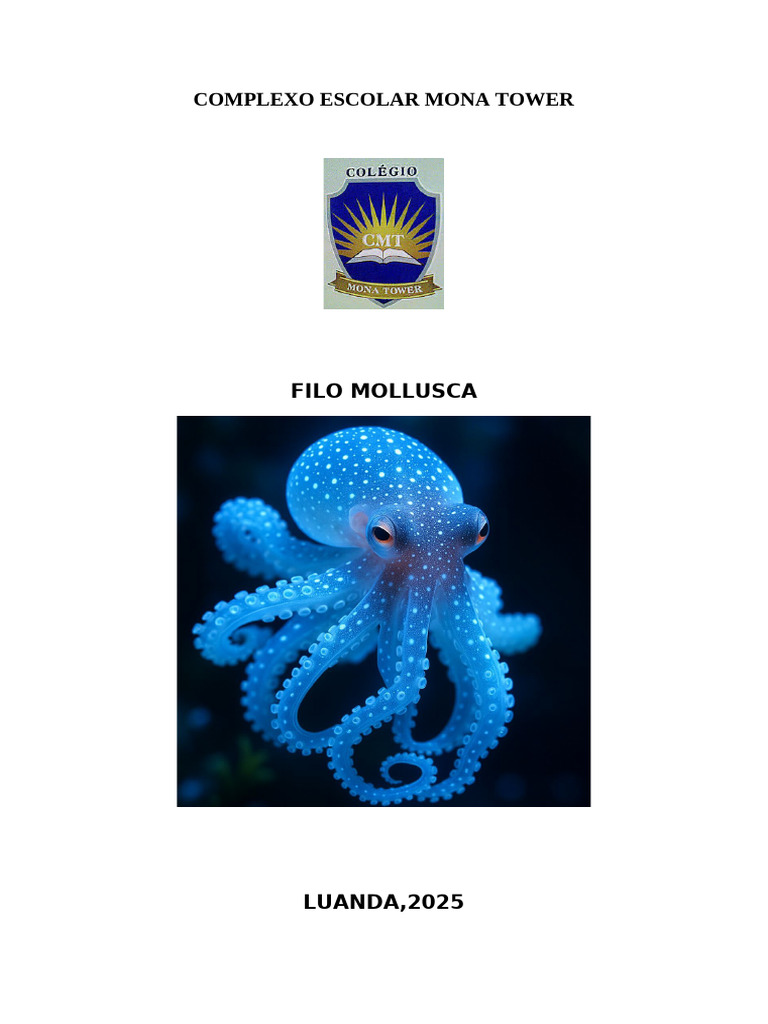 Filo Mollusca: Características e Classificação | PDF | Moluscos ...