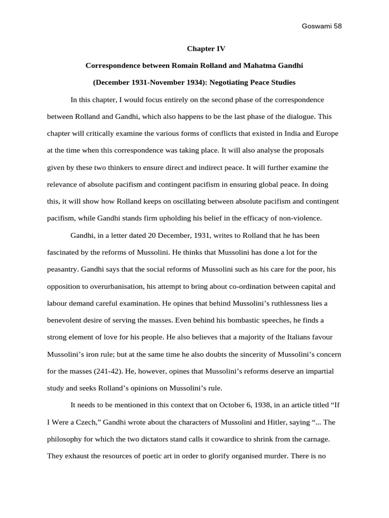 Chapter IV Further Corrected | PDF | Nonviolence | Fascism