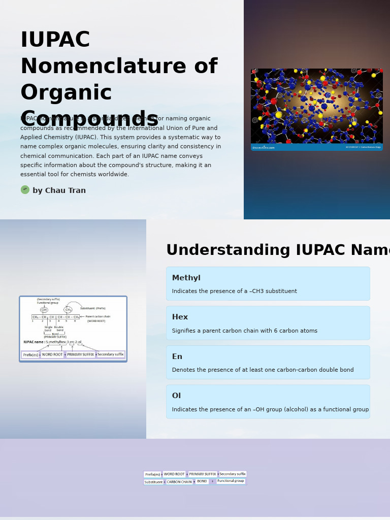 IUPAC Nomenclature of Organic Compounds CHAU | PDF | Functional Group ...