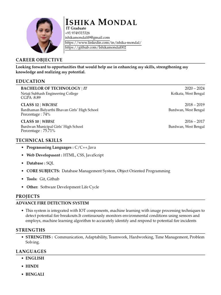 Ishika Resume 1 | PDF