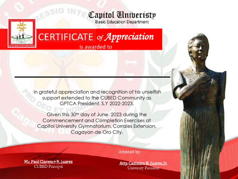Appreciation Award for Richie Abubakar Parpa | PDF