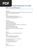 AQA Physics GCSE: Resistance Practical Guide | PDF | Series And ...