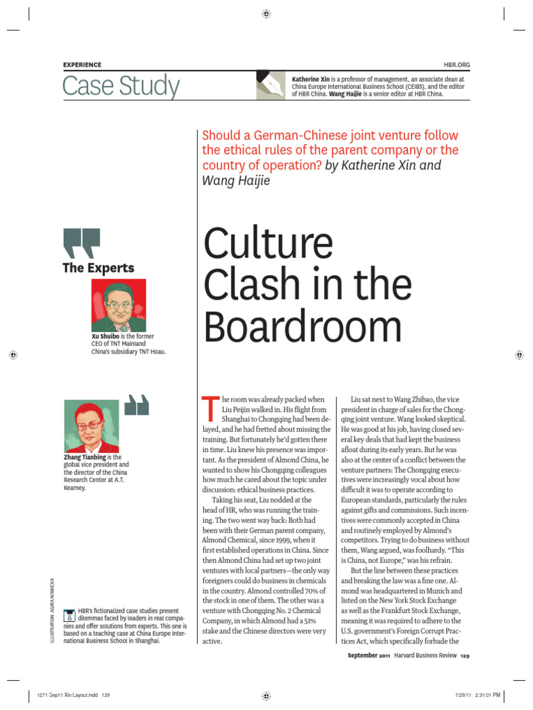 Case Study Culture Clash | PDF