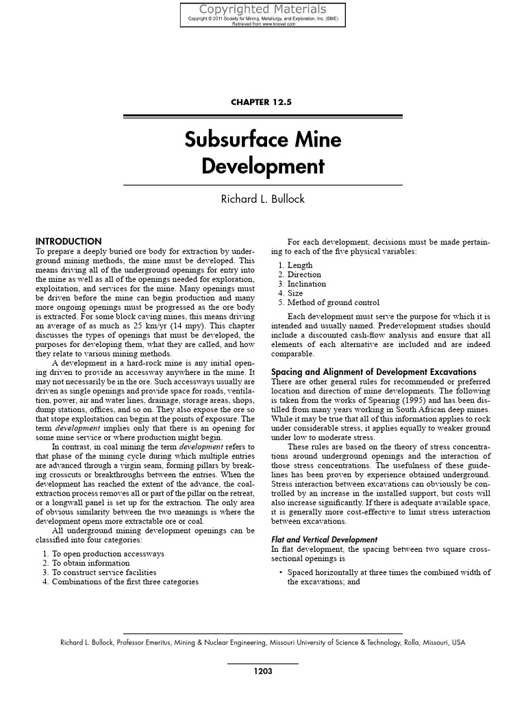 Pertemuan 5 - SME Mining Engineering Handbook-Society For Mining ...