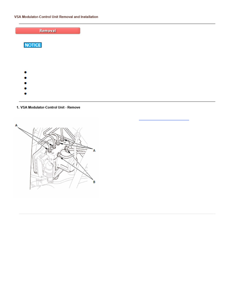 VSA Modulator-Control Unit Guide | PDF | Land Vehicles | Automotive ...