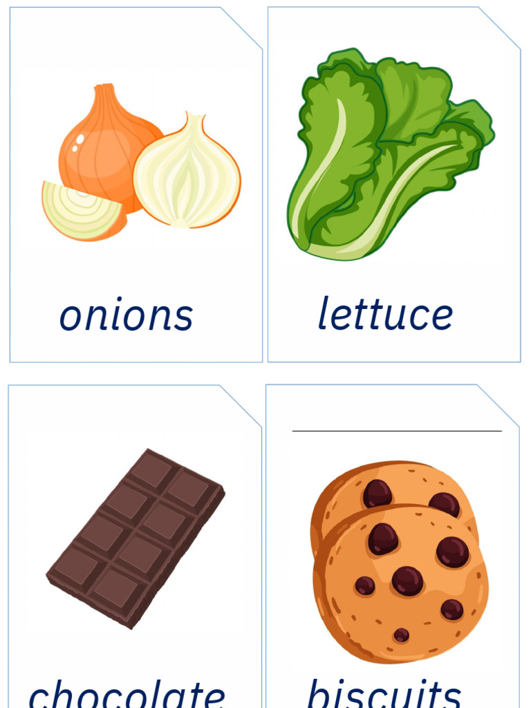 Flashcards Unit 6 Food PDF | PDF