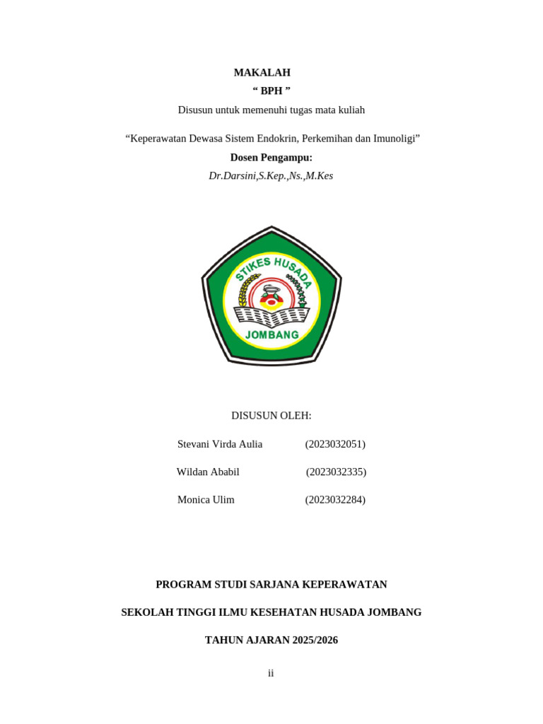 Konsep Teori Dan Askep BPH | PDF