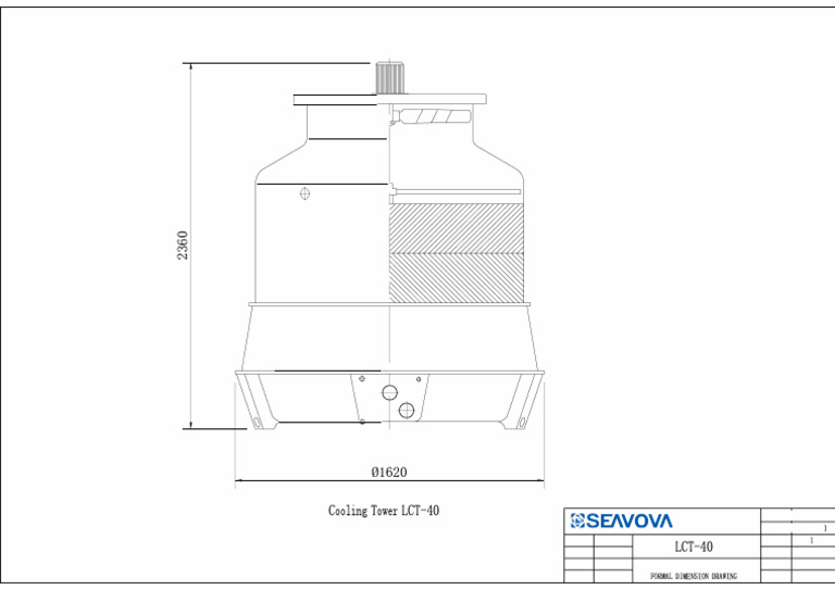 Cooling Tower LCT 40overal Drawing en | PDF