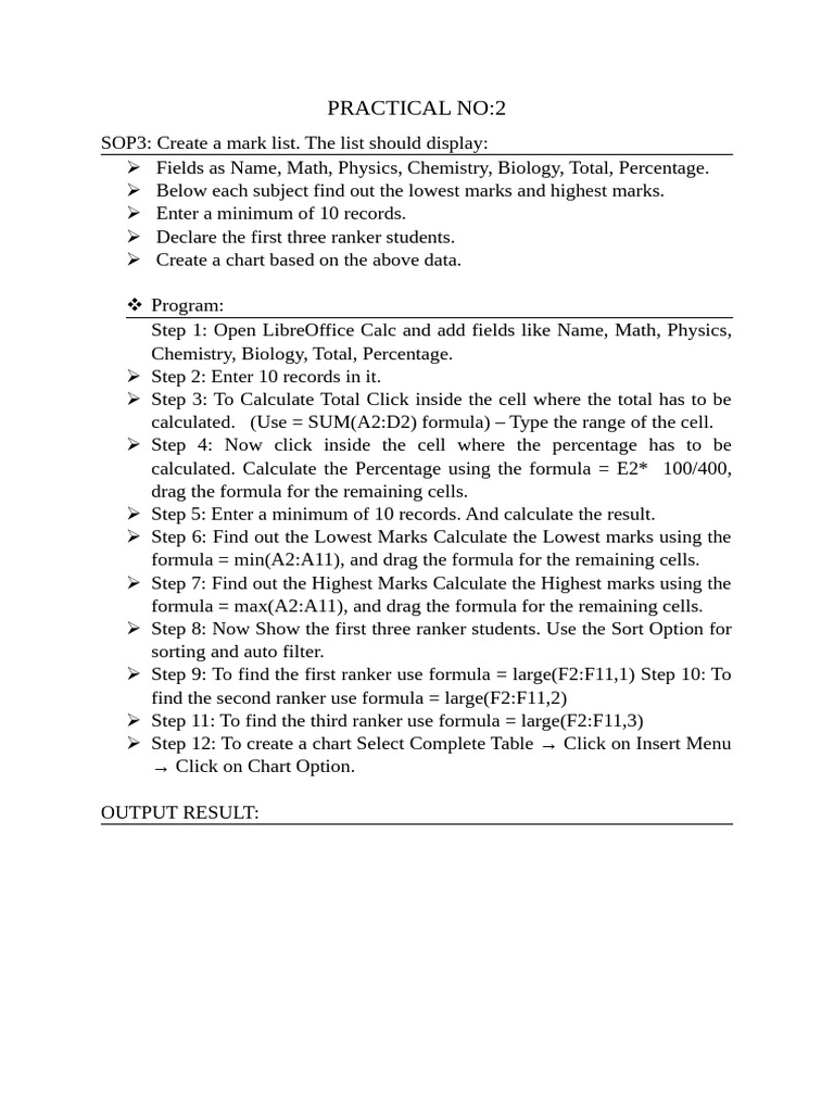 Practical No.2 | PDF