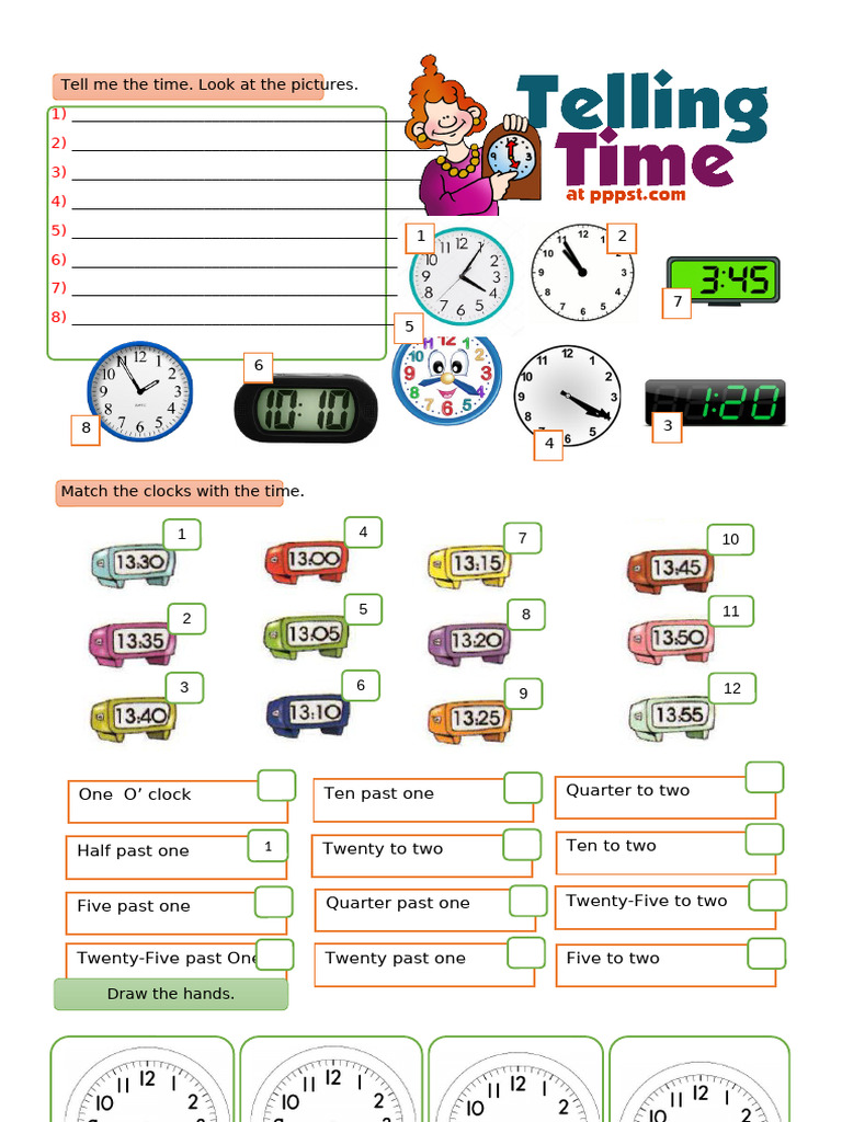 Telling The Time Writing Creative Writing Tasks 107256 | PDF