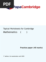 Cambridge O Level Add Maths 4037 Syllabus 2025 | PDF | Factorization ...
