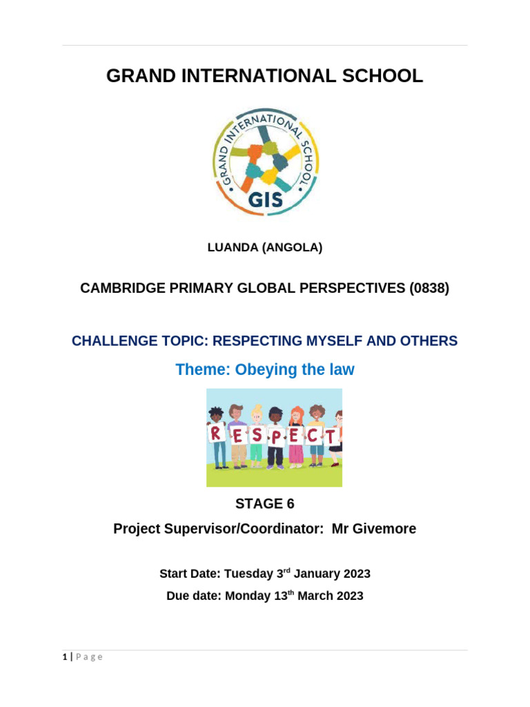 Cambridge Global Perspectives at GIS | PDF | Bullying | Knowledge