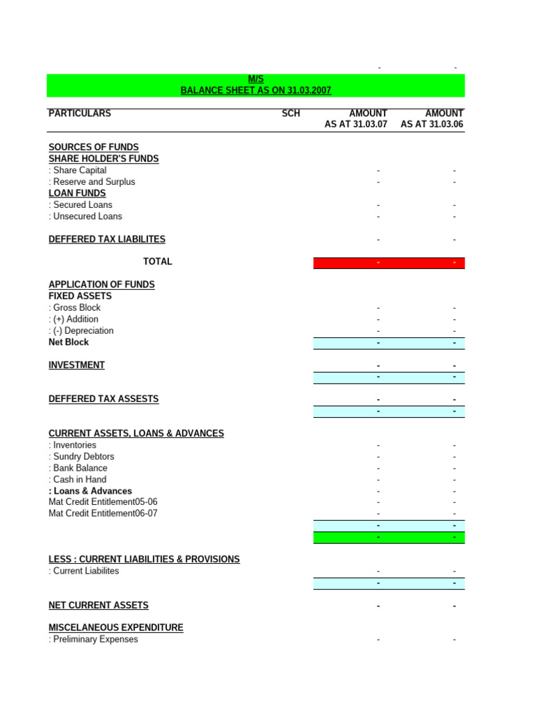 Presentation of Mat Credit & Deffer Tax Liabilities | PDF | Expense ...