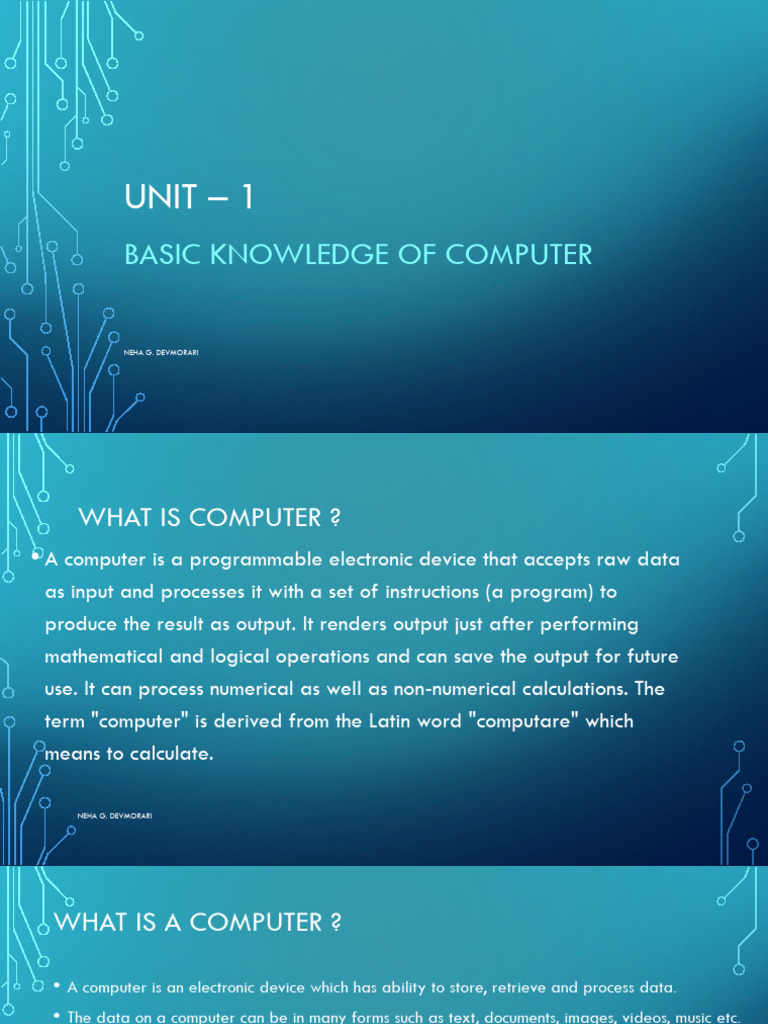 Unit - 1 | PDF | Input/Output | Operating System