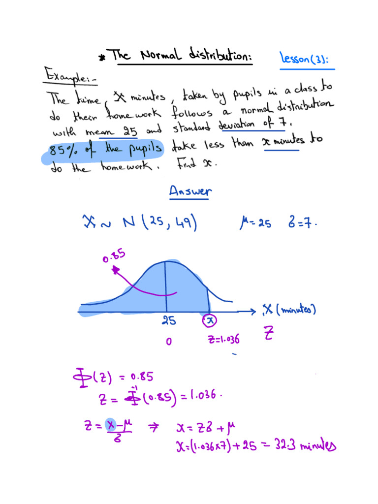 Normal Distribution Lesson | PDF | Standard Deviation | Normal Distribution