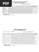 Security Guards Attendance Sheet | PDF