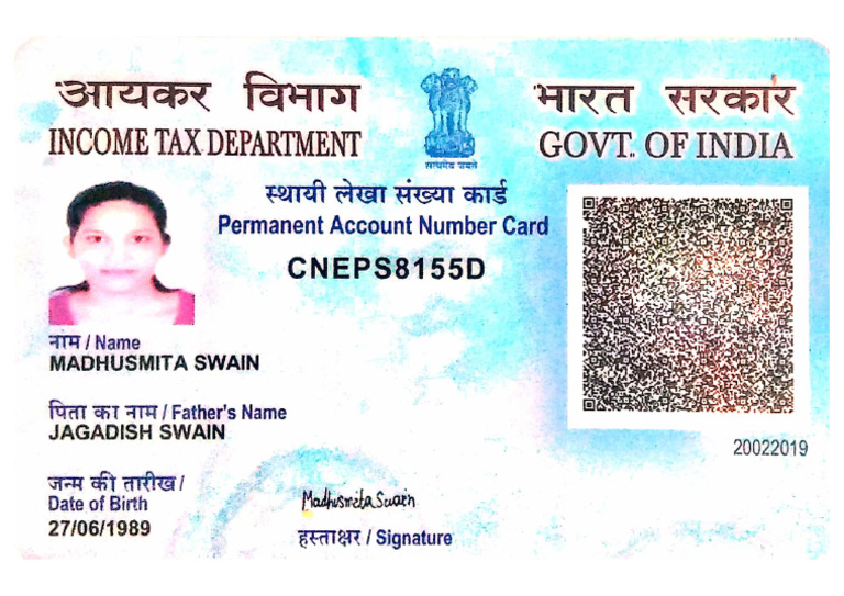 PanCard Frontside | PDF