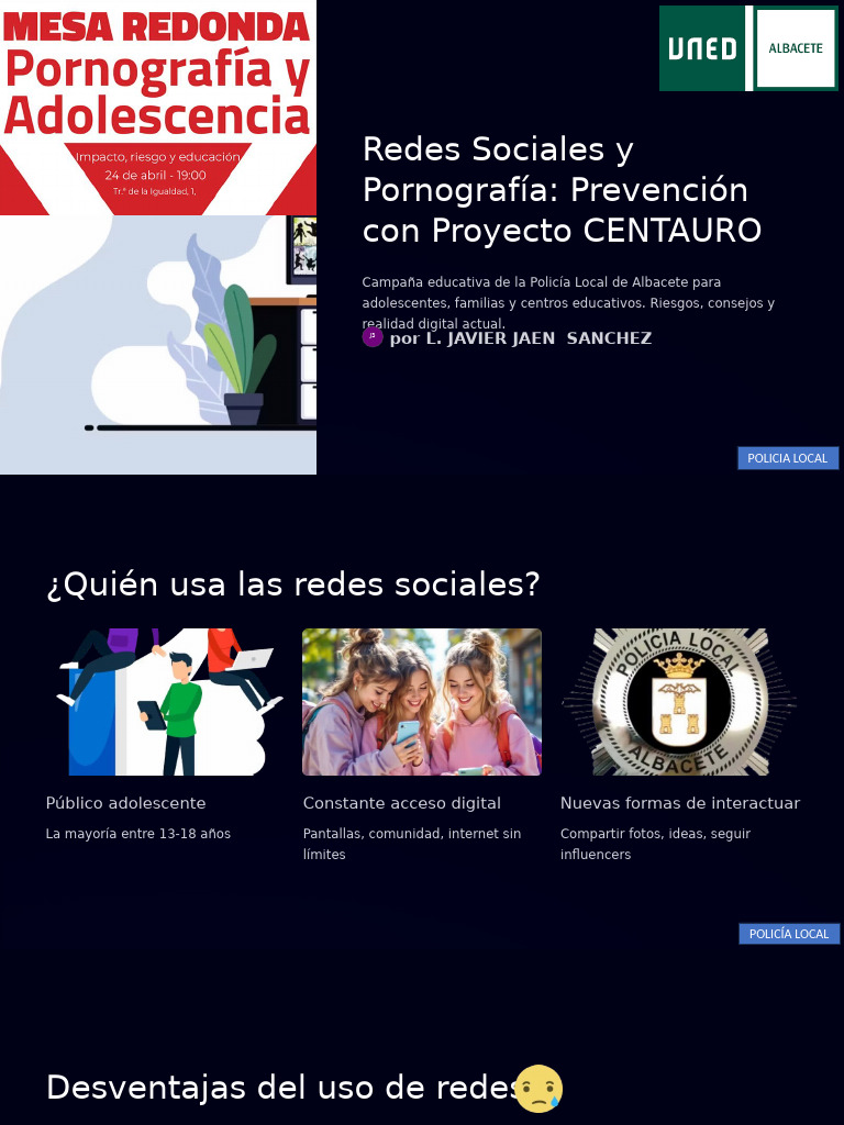 Mal Uso de Las Redes Prueba 3 - Policia Local | PDF | Acoso cibernético