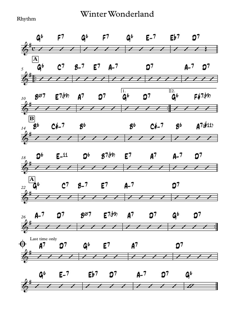 Winter Wonderland Rhythm | PDF