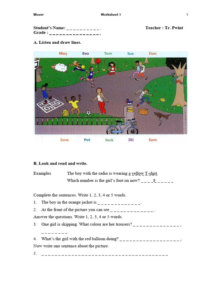 Mover Worksheet 1-20250613211016 | PDF