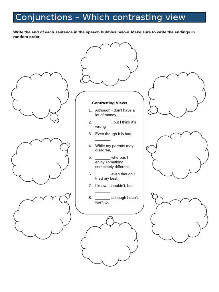 Which Contrasting Views - Conjunctions | PDF