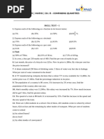 CBSE Clas 7 Maths Worksheet - Comparing Quantities | PDF