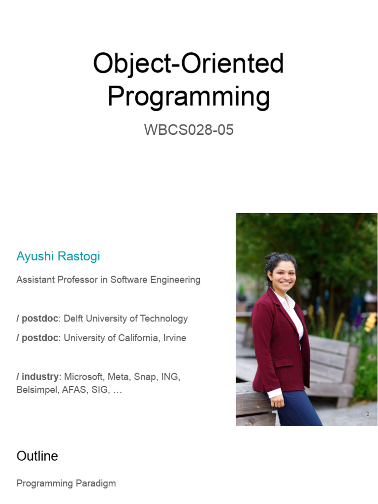 Programming Paradigm + Encapsulation | PDF | Class (Computer Programming) | Method (Computer ...