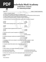 Class 12 Networking MCQs | PDF