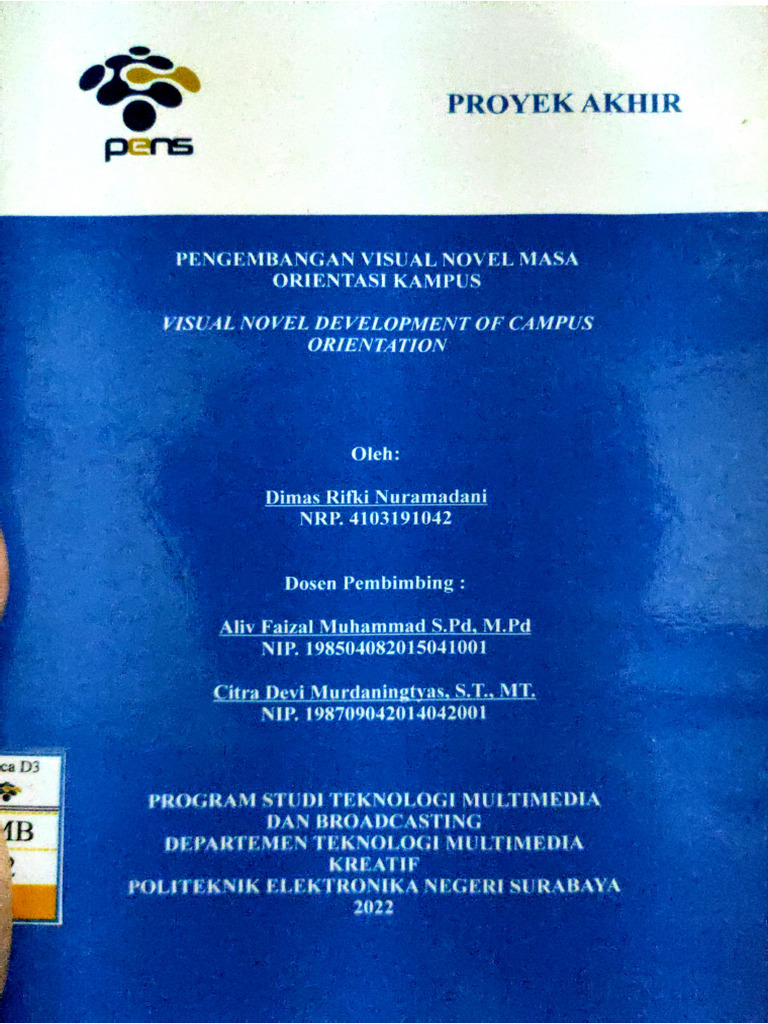 TA Pengembangan Visual Novel Masa Orientasi Kampus | PDF